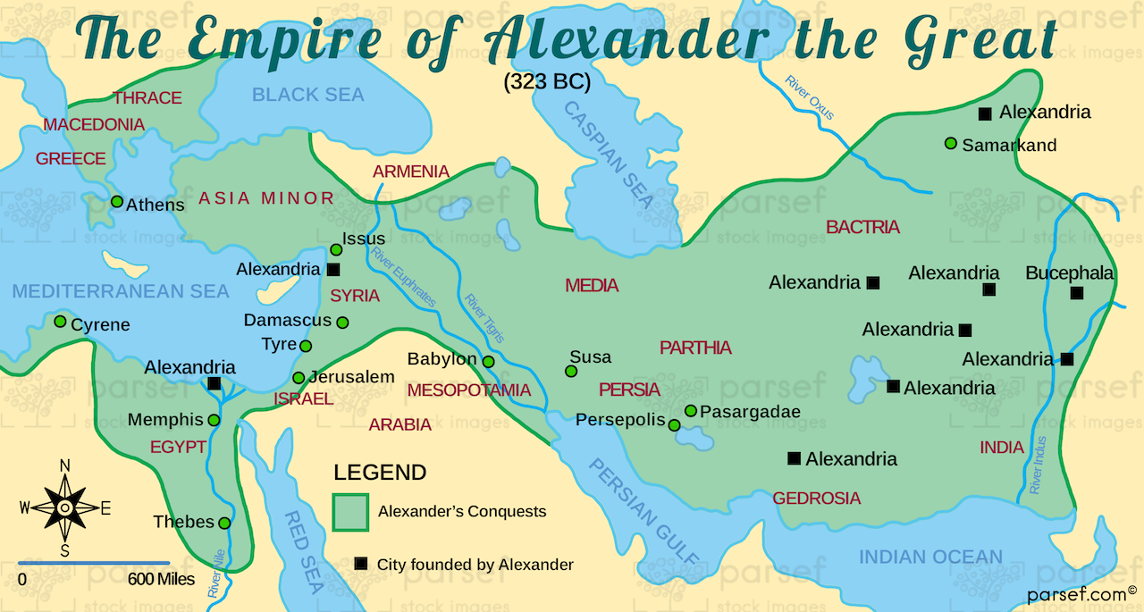 The Empire of Alexander the Great | Kid's Bible History Maps